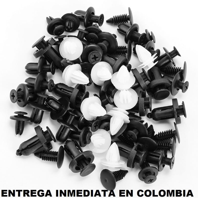 pines broches clips topes para vehiculo de 50 unidades GENERICO ...