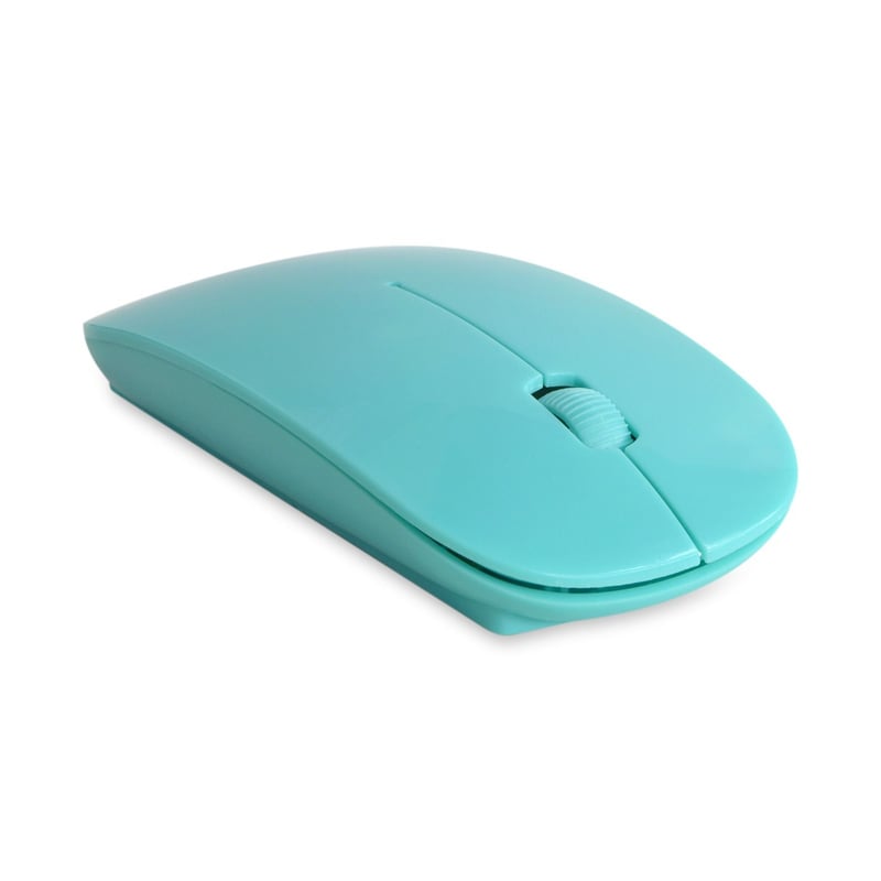 Mouse Plano inalámbrico color azul pastel GENERICO | falabella.com