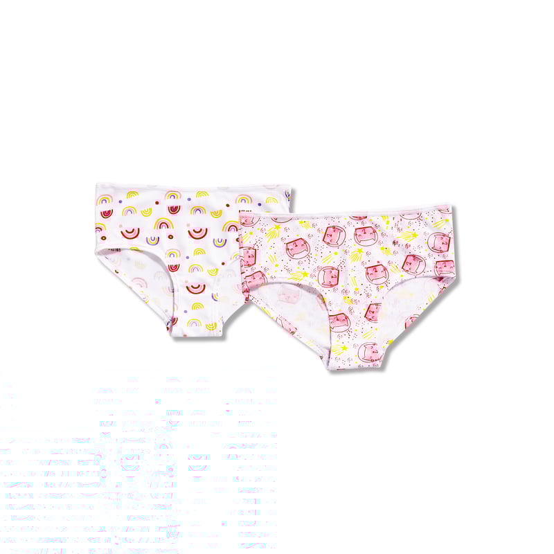 Cachetero Paq X2 Infantil Femenino Multicolor FI 292 FORMAS INTIMAS ...