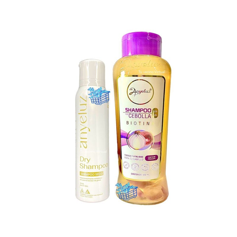 Kit x 2 shampoo cebolla y shampoo seco - Anyeluz ANYELUZ | falabella.com