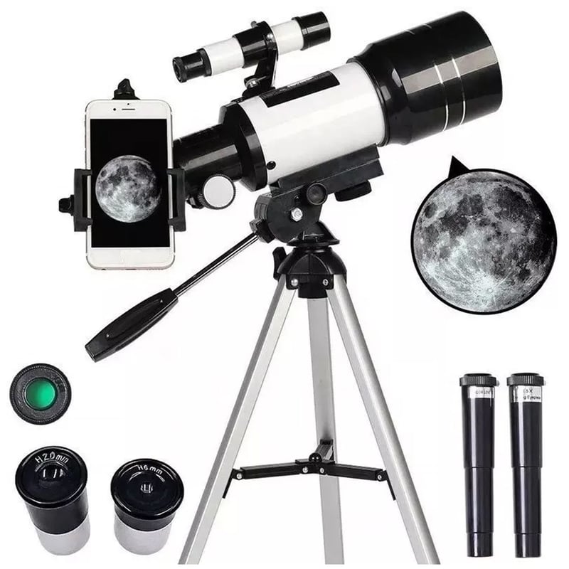 Telescopio Astronomico Monocular F30070m Con Soporte Celular ONE PIXEL ...