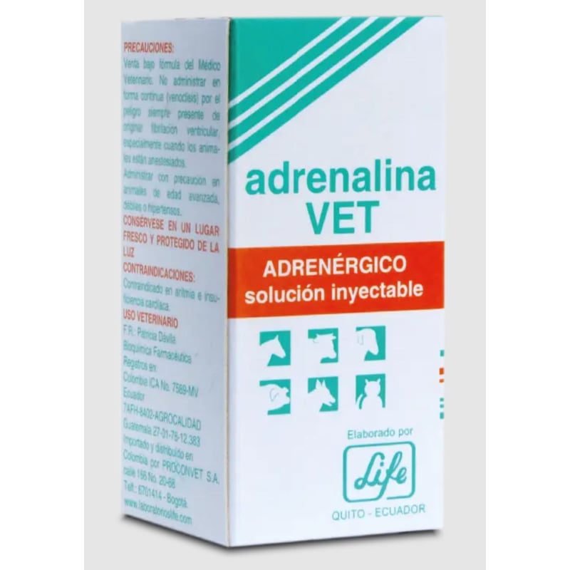 Adrenalina Solucion Inyectable Frasco x20ml BOEHRINGER INGELHEIM ...