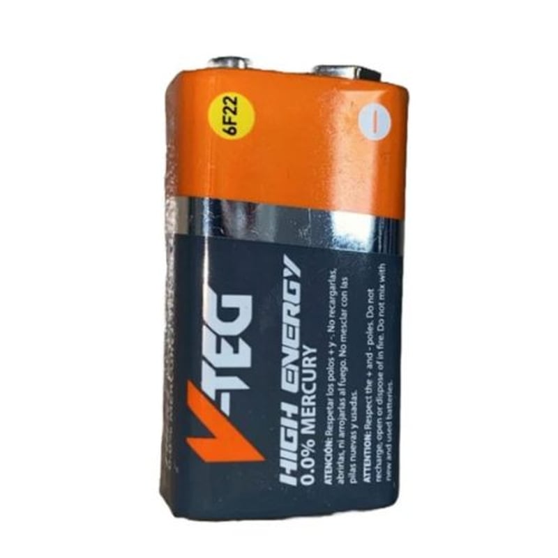 Pila Cuadrada 9v - Bateria 9v - Marca V-teg GENERICO | falabella.com