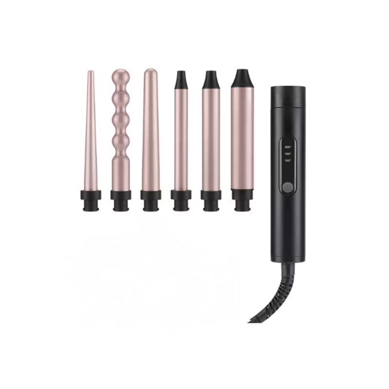 Pinza Rizadora Cabello profesional 6 en 1 Doble Uso Humedo Seco ...