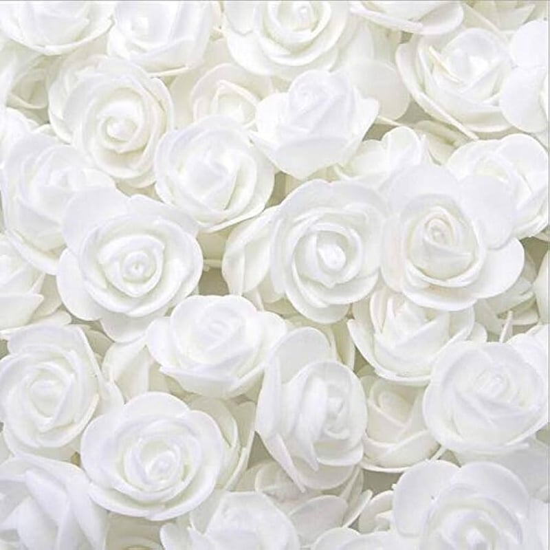 Rosas Flores Arreglos En Foami Foamy Paquete X 500 Unidades - Blanco ...