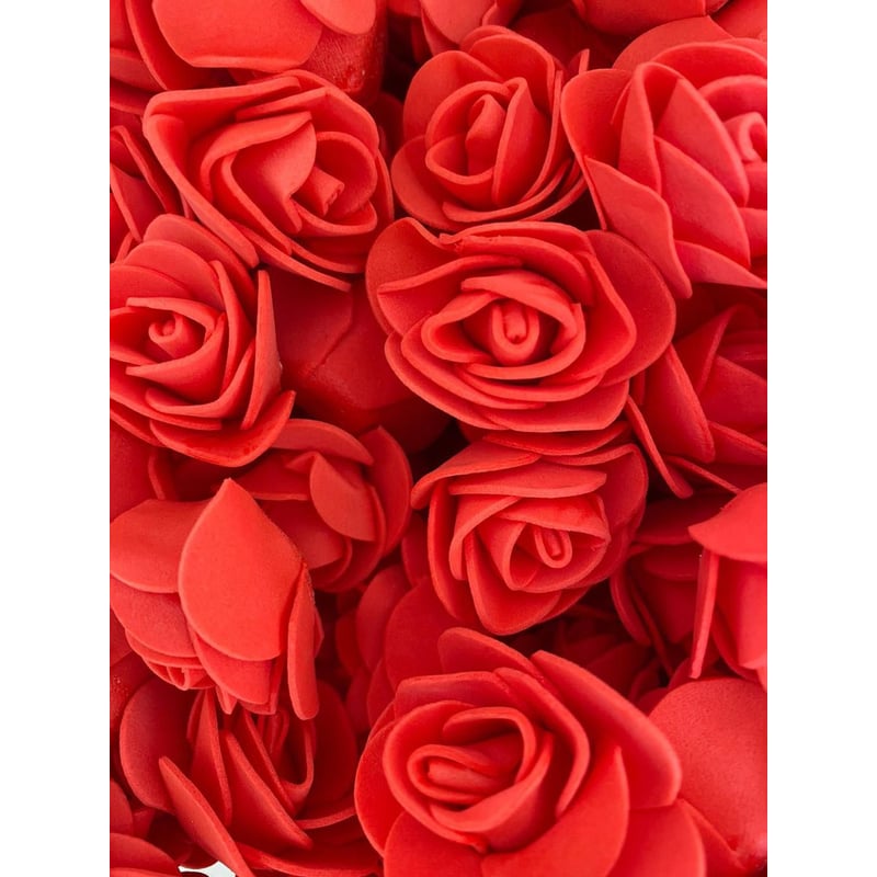Rosas Flores Arreglos En Foami Foamy Paquete X 500 Unidades - Rojo ...