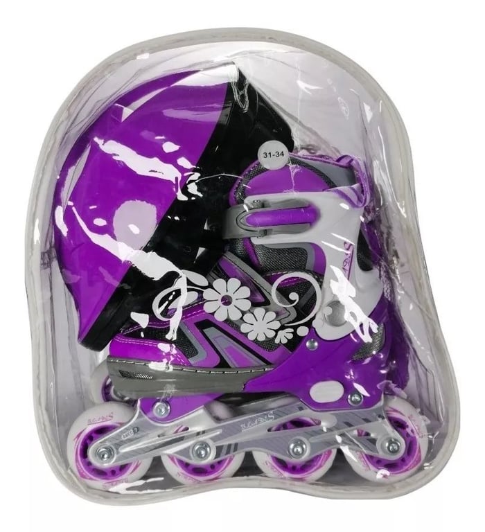 Patines Linea Ajustables Semiprofesionales Kit Blades Morado GENERICO ...