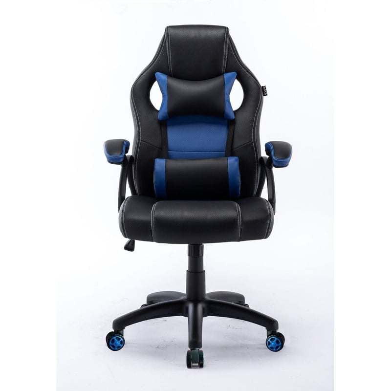 Silla Gamer Raptor Azul Cómoda Ergonómica ZER | falabella.com