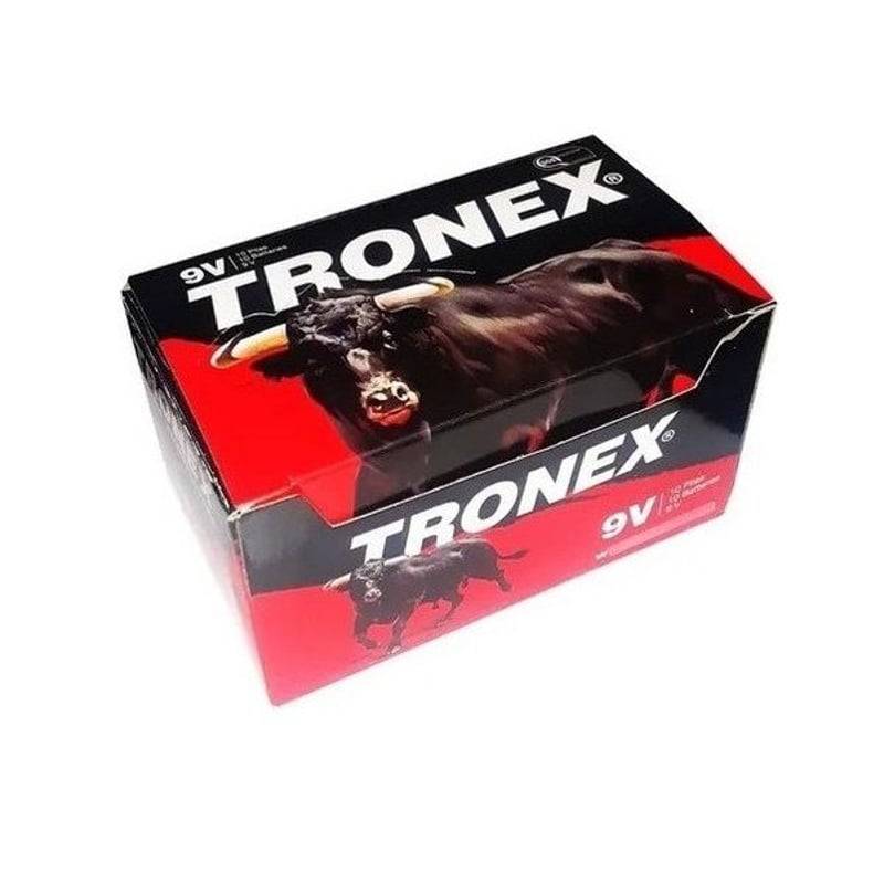 Paquete Pack Pilas Bateria 9 Voltios Tronex Carbon 10 Unidades TRONEX ...