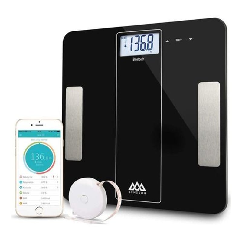 Bascula Inteligente Digital Bluetooth 14 Medidas Corporales GENERICO ...