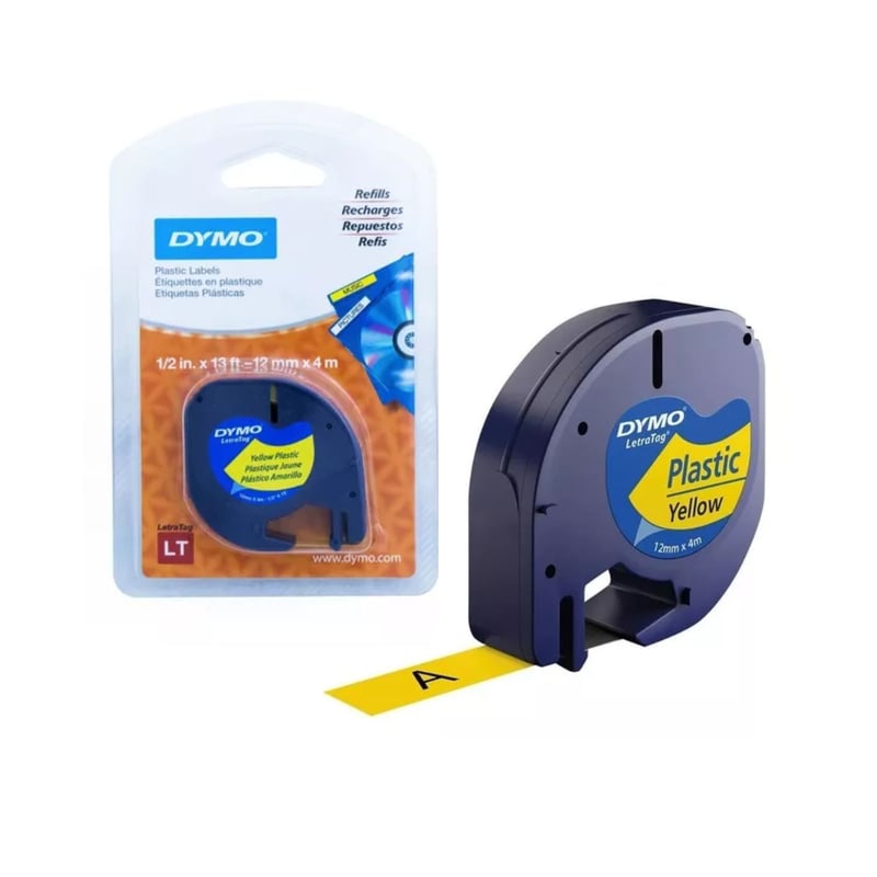 Cinta Rotuladora Letratag Plastica Amarilla Dymo DYMO | falabella.com