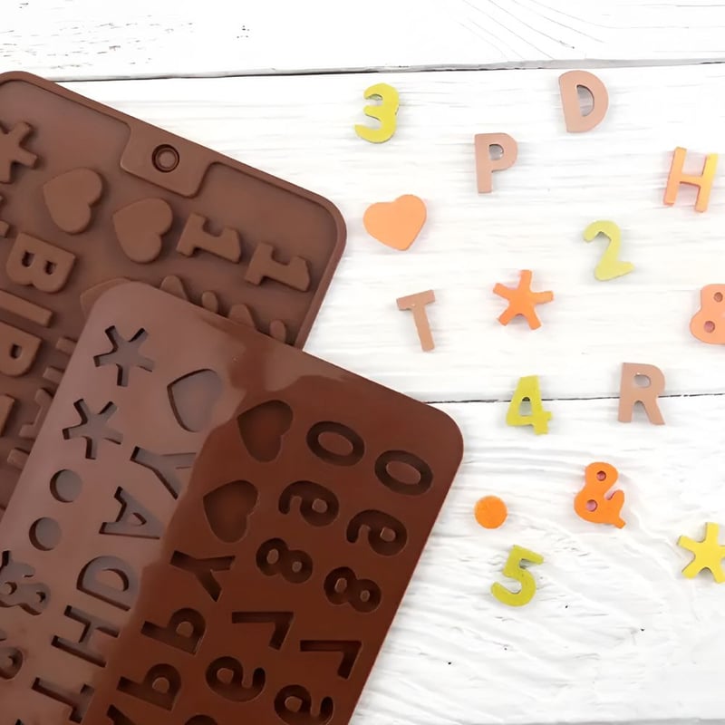 Molde Silicona Choco Happy Birthday Números y Simbolos SELVA NEGRA ...