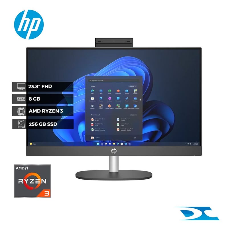 HP AIO 245 G10 RYZEN 3 7320U/RAM 8GB / 256 GB SSD / 23,8"/ W11 HP ...