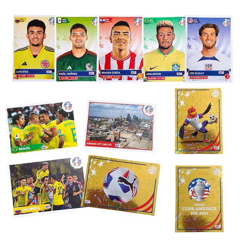 50 Láminas Sin Repetir Al Azar Panini Copa America USA 2024 PANINI ...