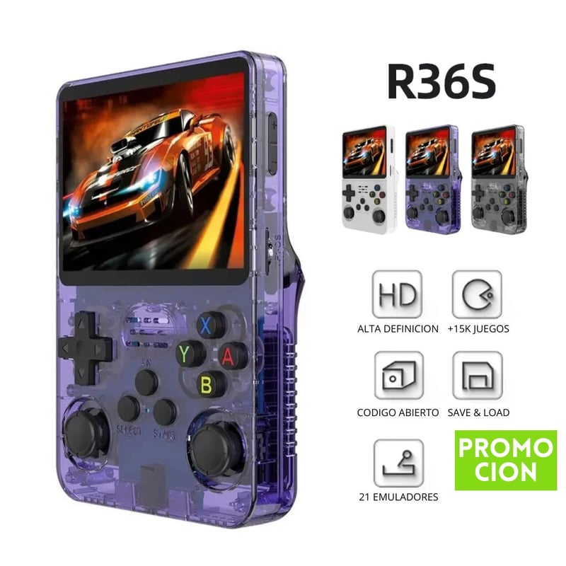 Consola Retro Portatil Inalambrica R36s Alta Definicion Emuladores GENERICO | falabella.com