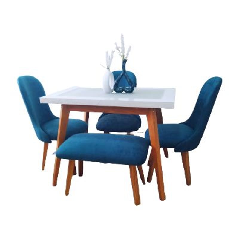 Comedor cuatro puestos ideal para espacios pequeños diseño moderno ...