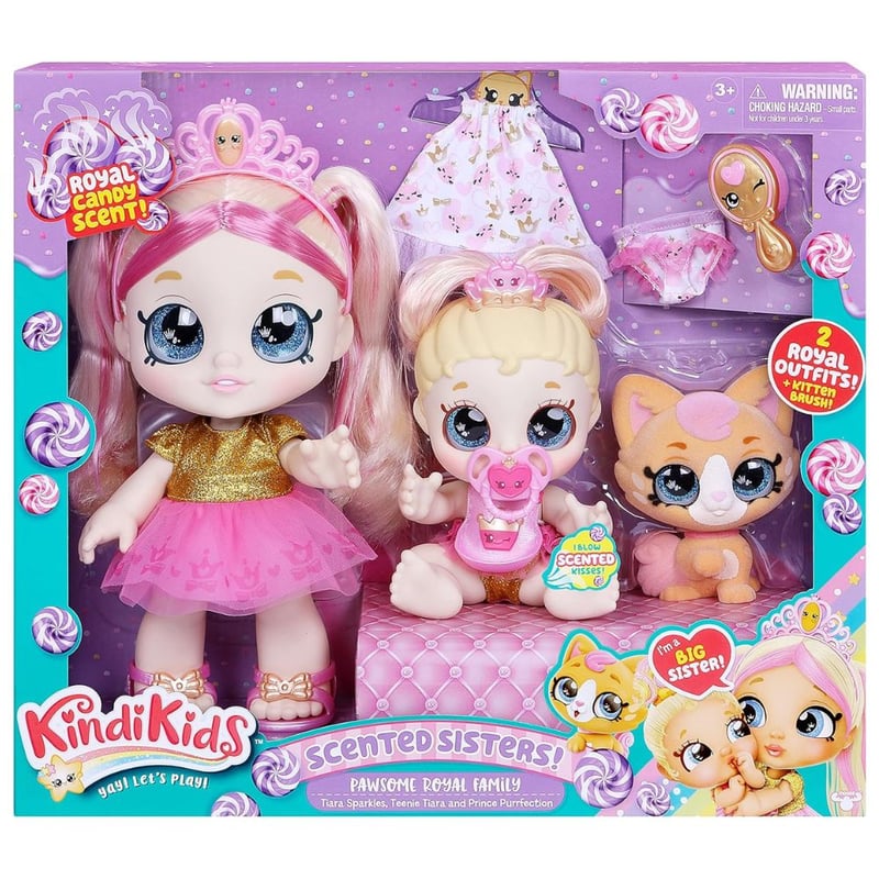 Muñecas Kindi Kids Pawsome Royal Family con Mascota KINDI KIDS ...