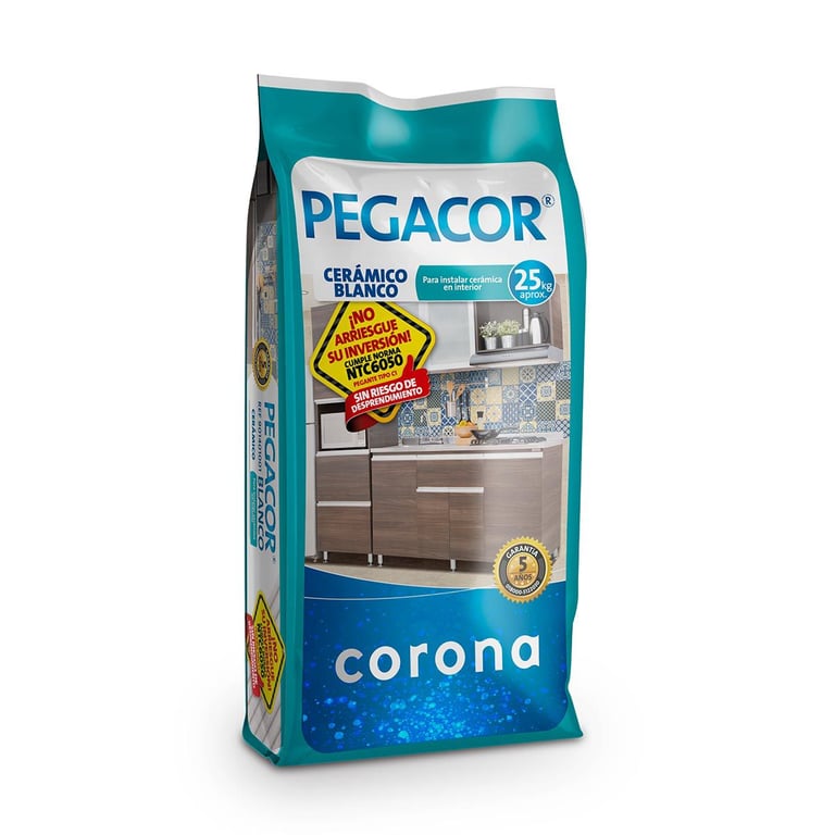 Pegacor Corona Ceramico Blanco 25 Kg CORONA | falabella.com