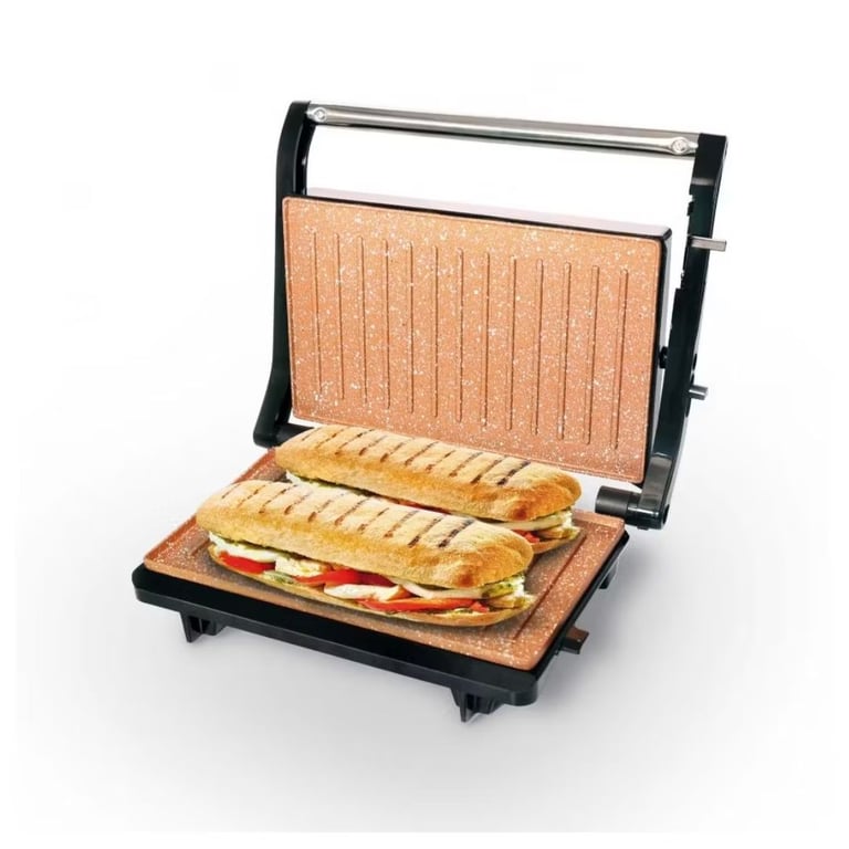 Grill Asador Panini Home elements Cobre 180° HEGP-215C HOME ELEMENTS ...