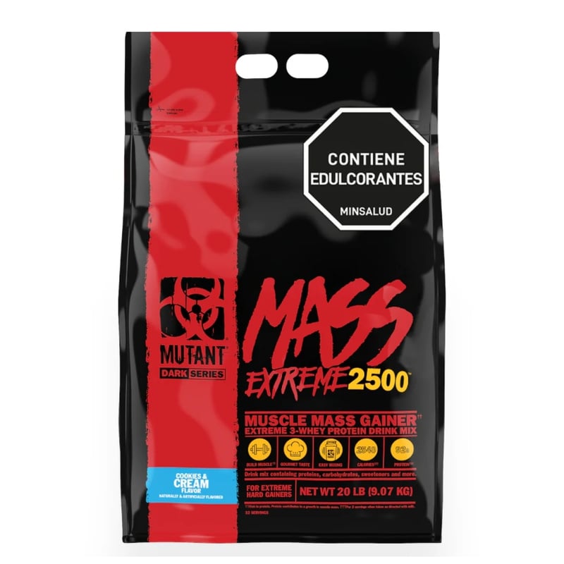 Mutant Mass Extreme 2500 - 20 Libras - Cookies and Cream MUTANT ...