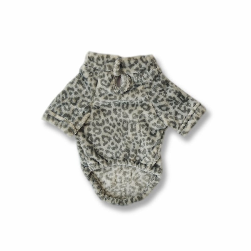 Saco para perro talla L cuello nerú animal print gris Wawaw WAWAW ...