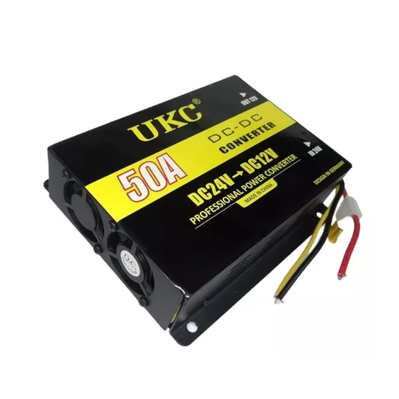 Transformador Inversor de Corriente 24V A 12Voltios DC 50AMP GENERICO ...