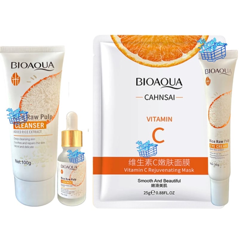 Kit Facial Arroz Bioaqua X4 BIOAQUA | falabella.com