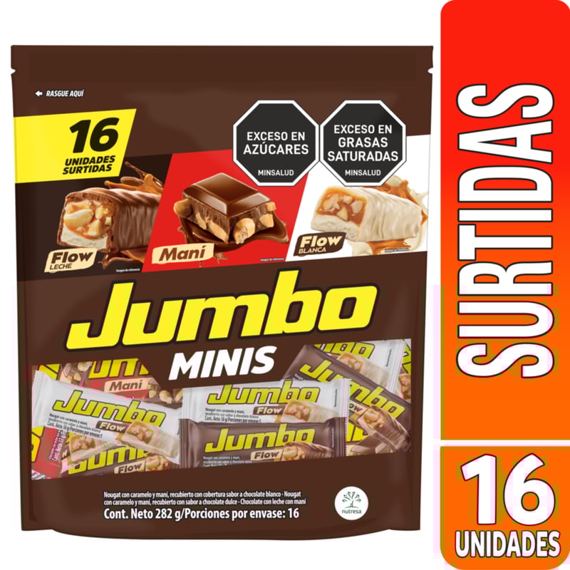 Jumbo Minis Surtida Bolsa x 16 unidades JUMBO | falabella.com