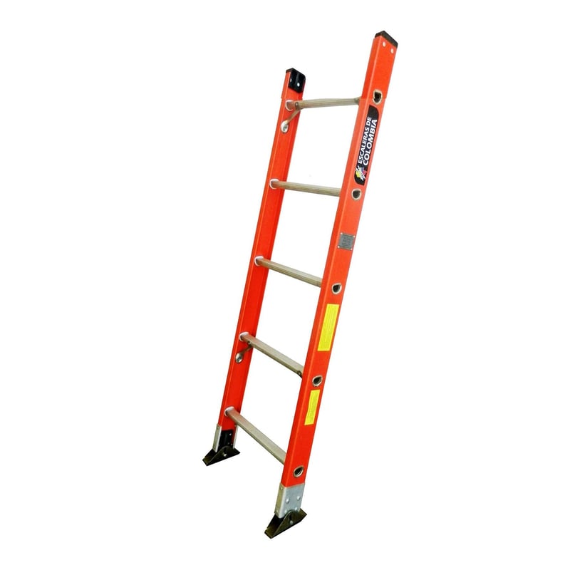Escalera Certificada Tipo Sencilla En Fibra De Vidrio 5 Pasos / 1.50Mts ...