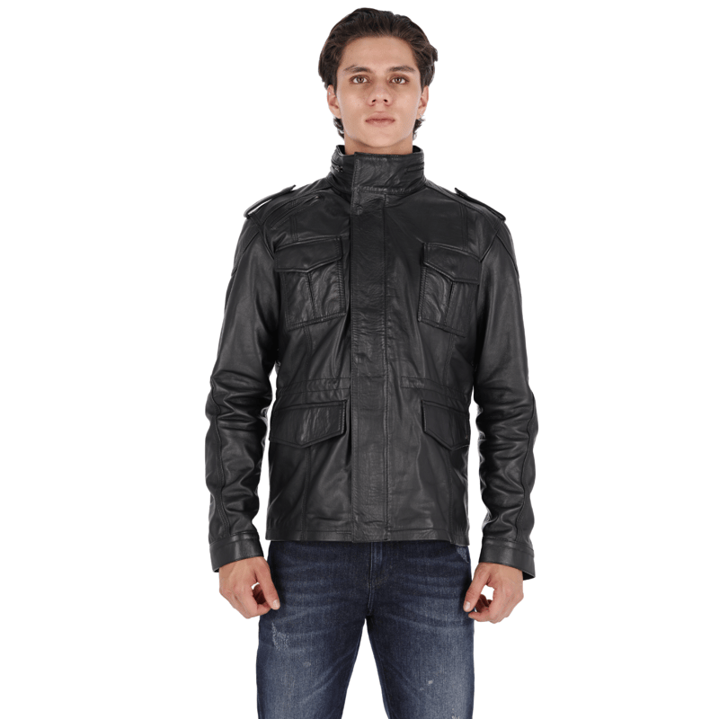 Chaqueta en Cuero Negro Fiyag Floki LA CHAQUETERIA | falabella.com