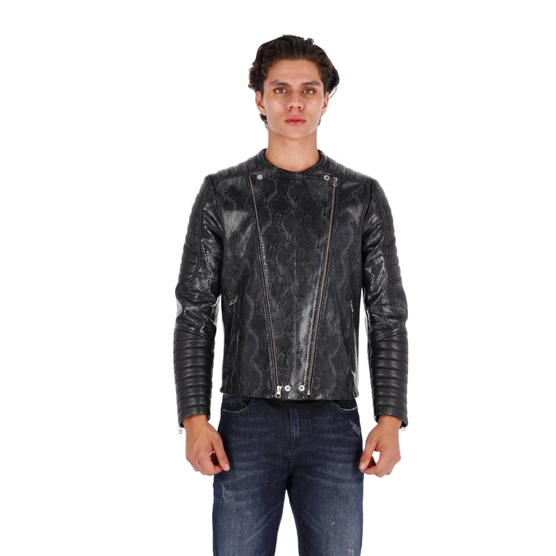 Chaqueta en Cuero Folia Negro Ragnar LA CHAQUETERIA | falabella.com