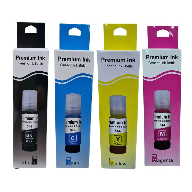4 Tintas 544 Genérica - Para Epson L3110 L3150 L3160 L5190 GENERICO ...