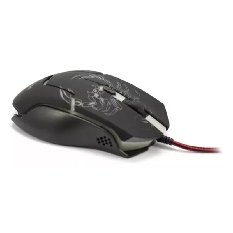 Mouse Óptico Ergonómico Gamer Usb 6d Fast Track 3200 Dpi Led GENERICO ...