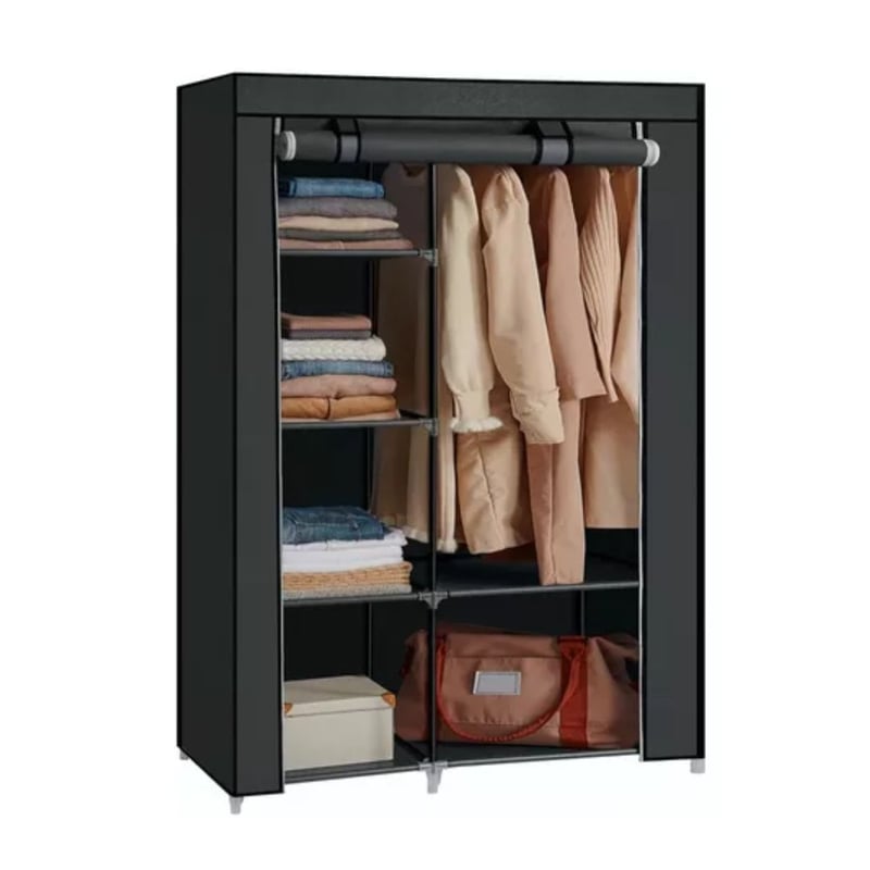 Closet Organizador Desarmable 4 Con Cremallera Rh87 NEGRO GENERICO ...