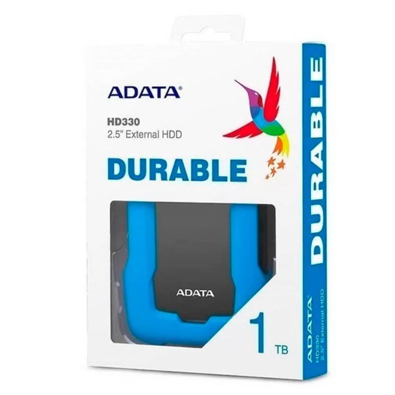DISCO EXTERNO ADATA HD330 1 TERA EXTERNO AZUL ANTIGOLPES ADATA | falabella.com