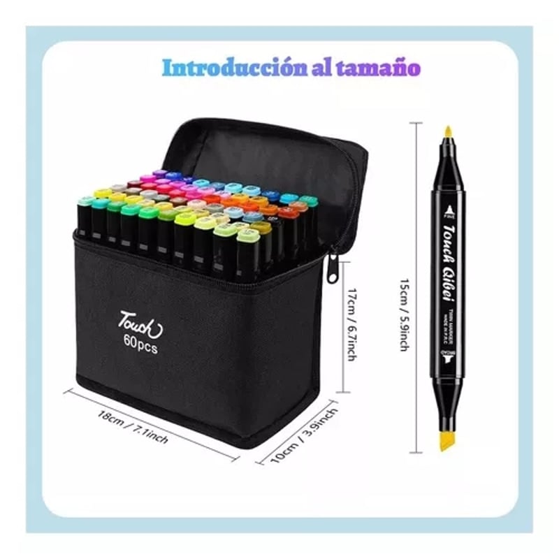 SET DE MARCADORES 60PCS GENERICO | falabella.com