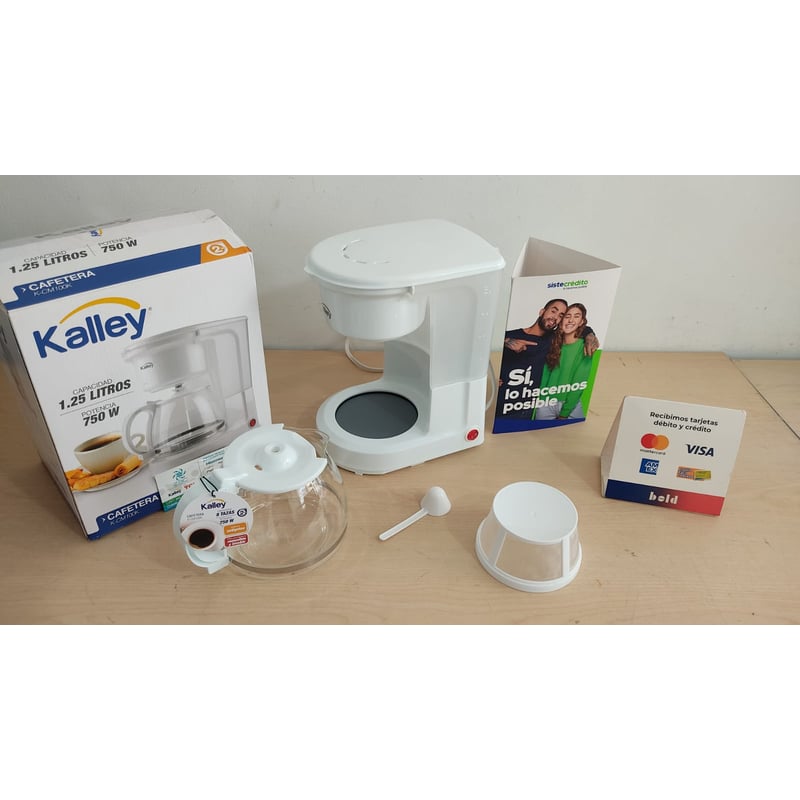 CAFETERA KALLEY 8 TAZAS K-CM BLANCA KALLEY | falabella.com