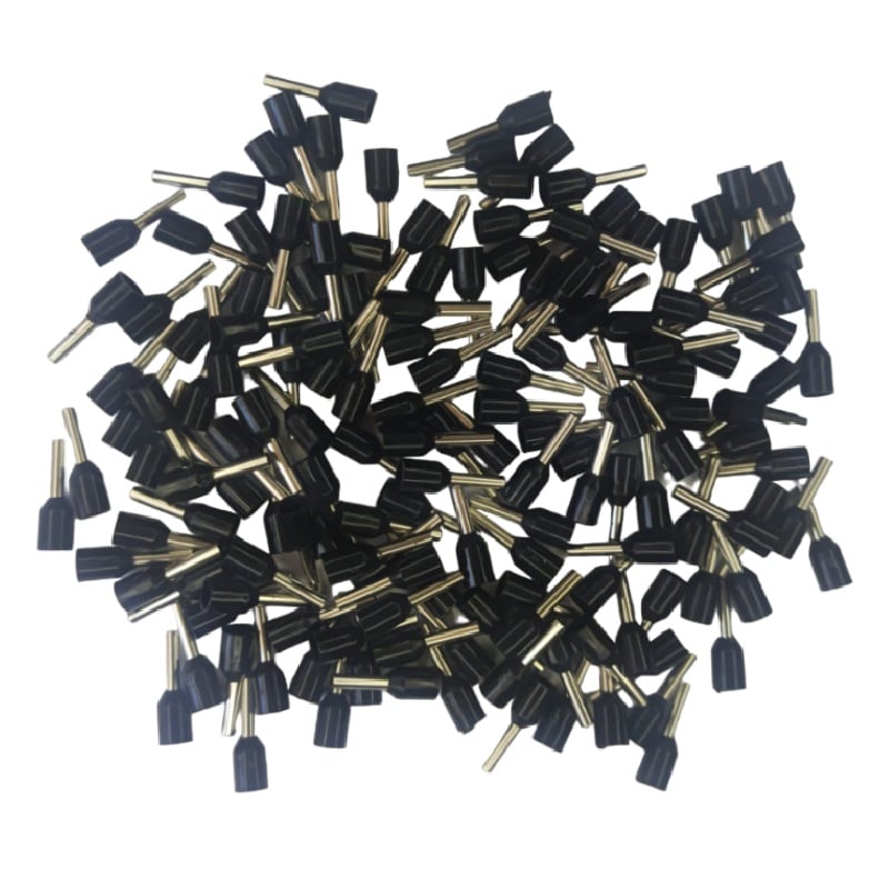 100pcs Terminal Pin Tubular Cable Calibre 16AWG E1508 NEGRO GENERICO ...