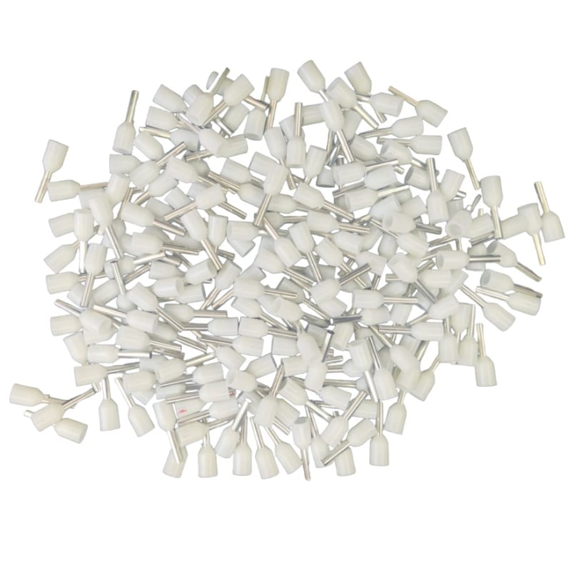 100pcs Terminal Pin Tubular Cable Calibre 14AWG E2508 BLANCO GENERICO ...