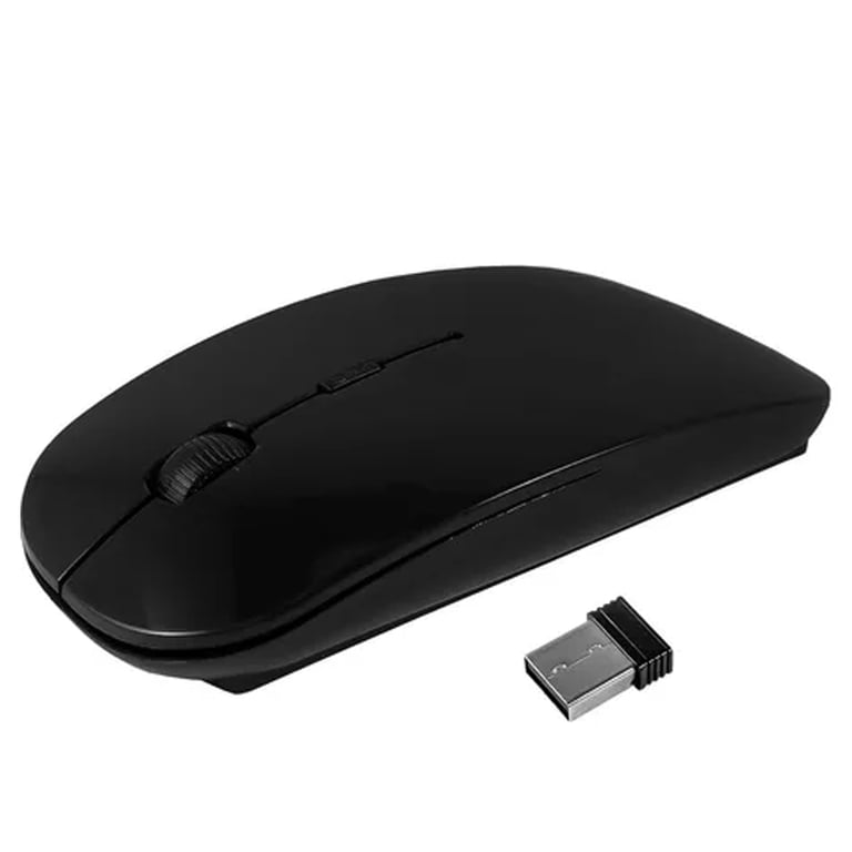 Mouse Inalámbrico Ultra Delgado Slim Oficina Negro Bluetooth DANKI ...