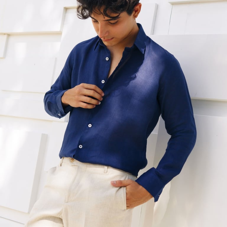 Camisa Alcatraz Azul Navy GENERICO | falabella.com