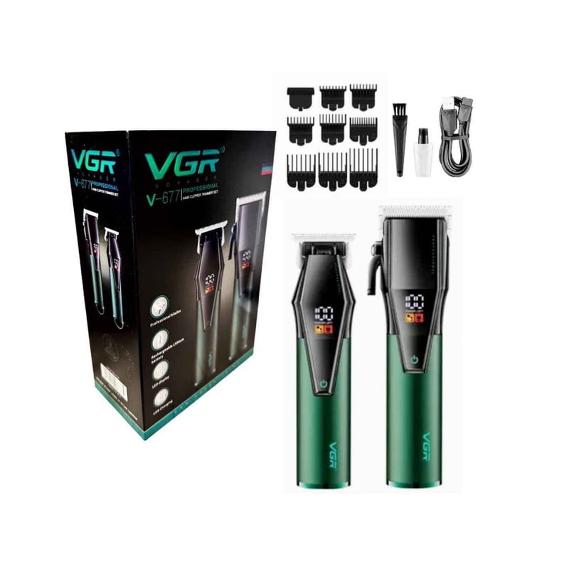 Kit VGR Maquina Cortadora De Cabello V677 Barbera Patillera Set Profesional GENERICO | falabella.com