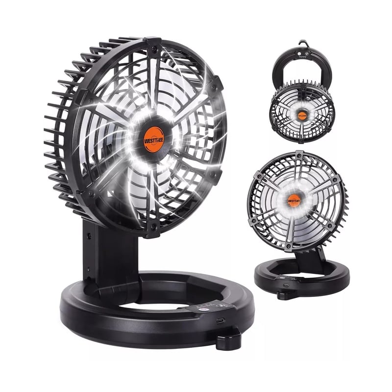 Ventilador Plegable De Mesa Recargable Con Luz OEM | falabella.com