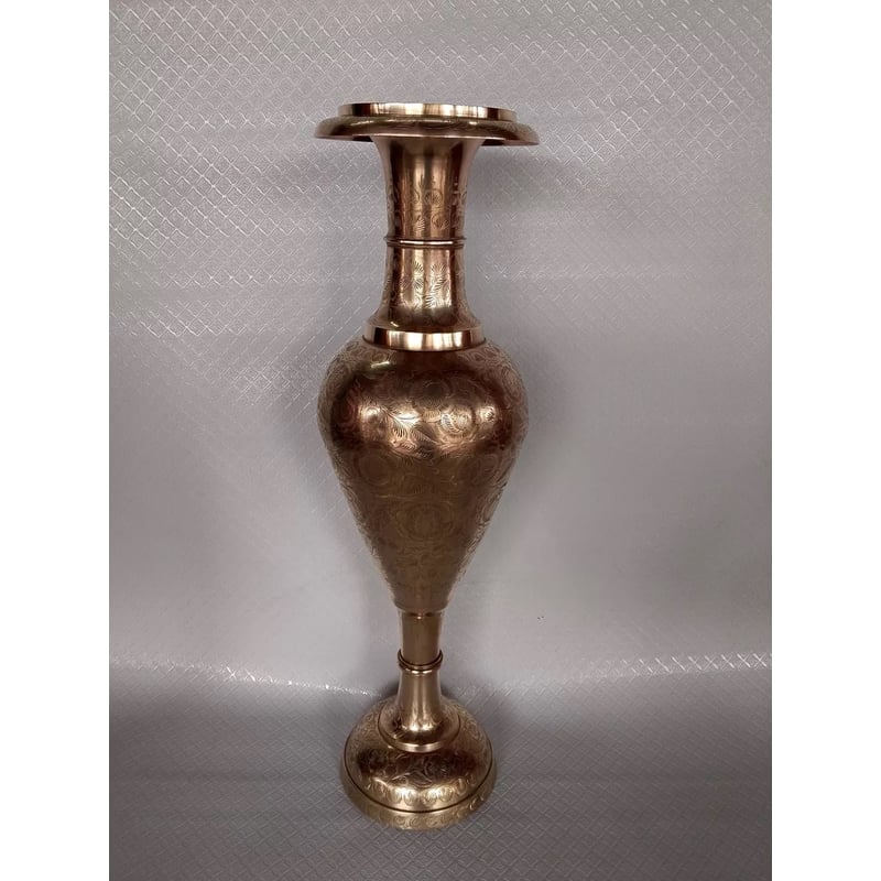 Florero Hindu Gigante Antigua En Bronce Tallado Macizo GENERICO ...