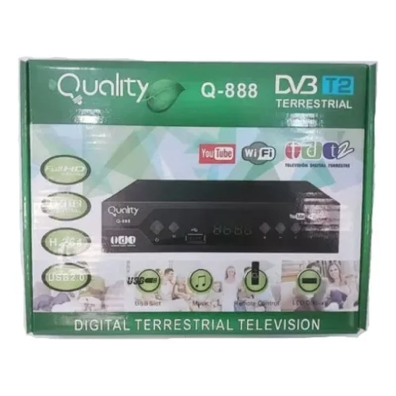 DECODIFICADOR TDT RECEPTOR TV DIGITAL QUALITY | falabella.com