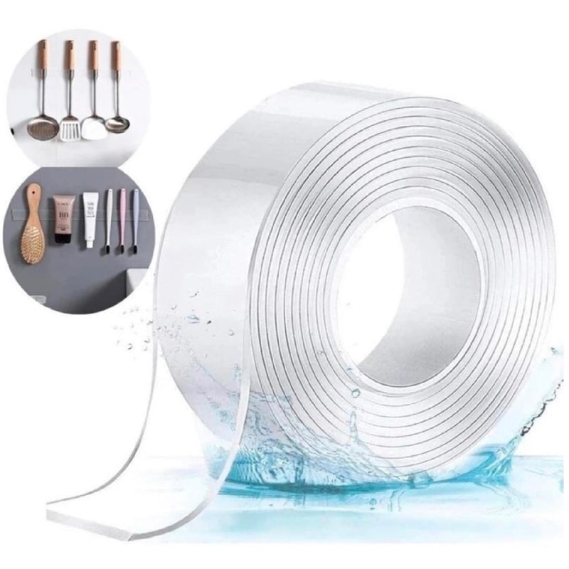 Cinta doble faz adhesiva silicona multiusos reutilizable GENERICO ...