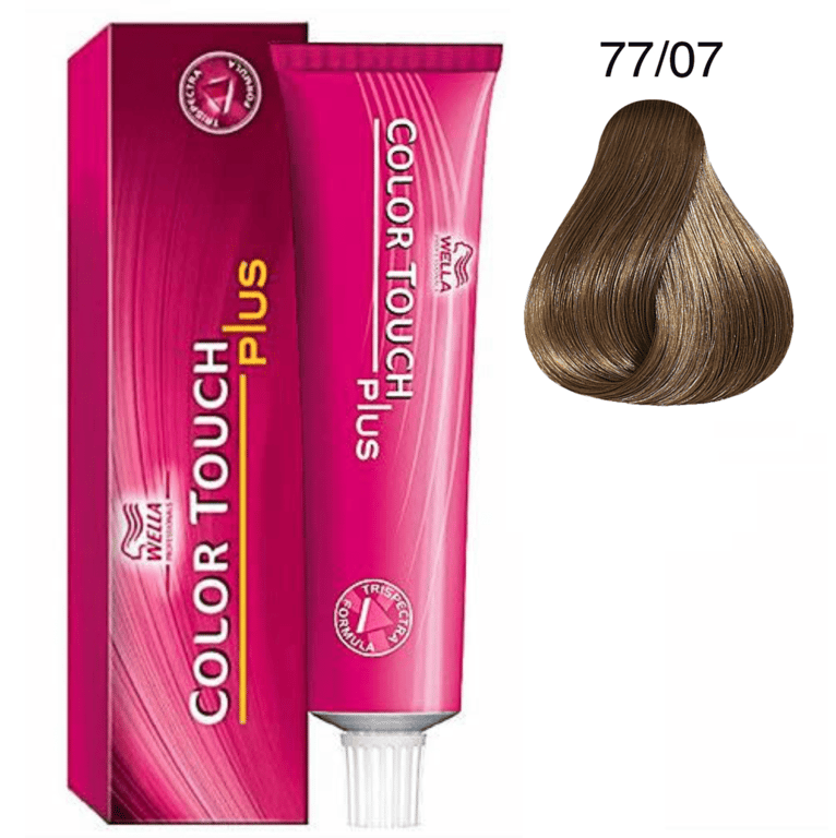 Tinte Wella ColorTouch Plus 77-07 Rubio Mediano Intenso Natural Marrón ...