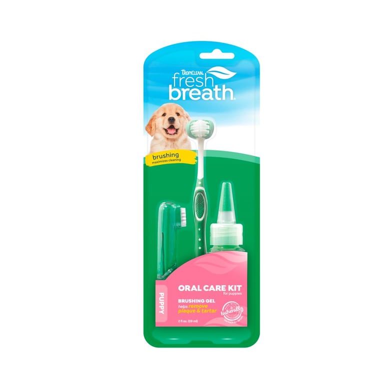 Kit Cuiado Oral Para Perro Puppy Fresh Breath TROPICLEAN | falabella.com