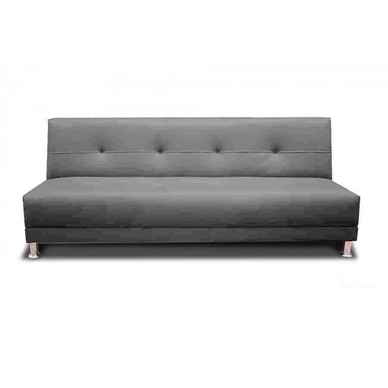 SOFÁ CAMA APOLO ECOCUERO GRIS MAGIC CLASS | falabella.com