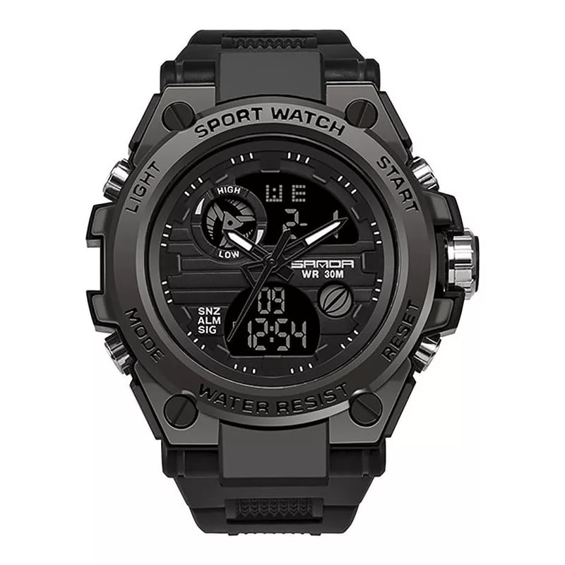 Reloj Sanda 739 Deportivo con Correa Negra SANDA | falabella.com